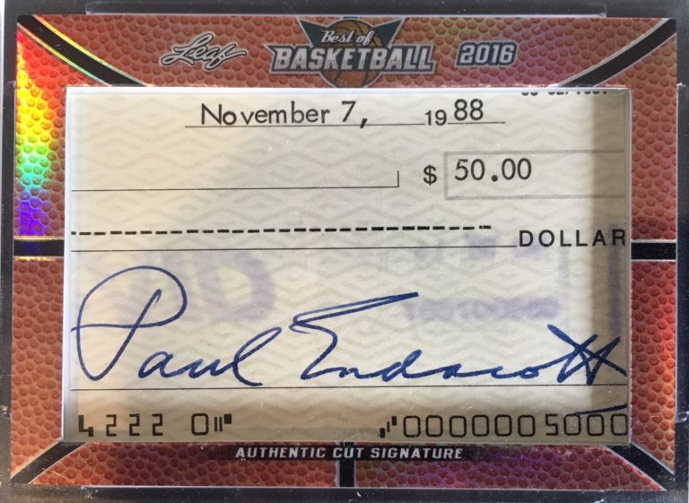 Paul Endacott - HOF BB Players