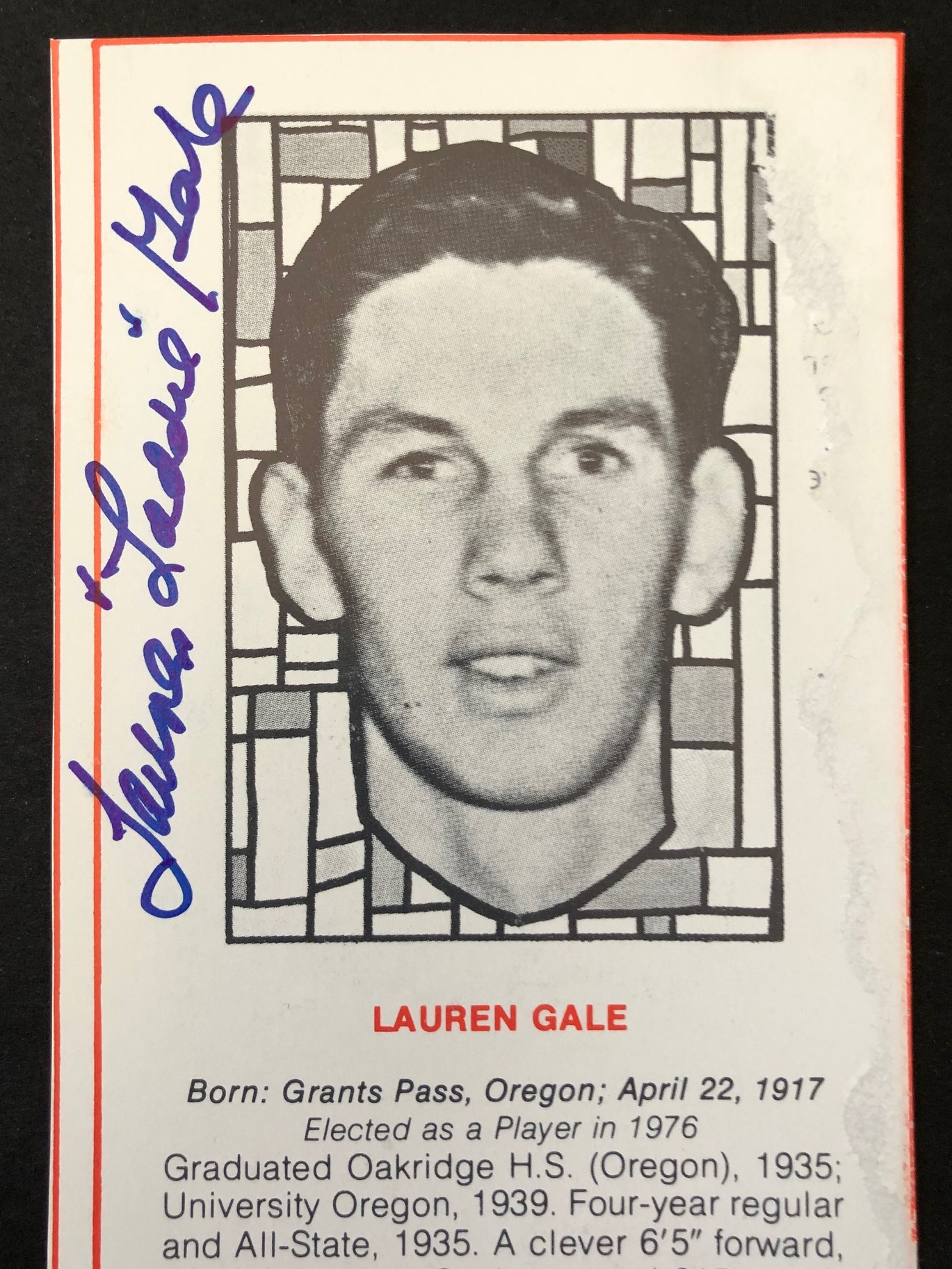 Laddie Gale - HOF BB Players